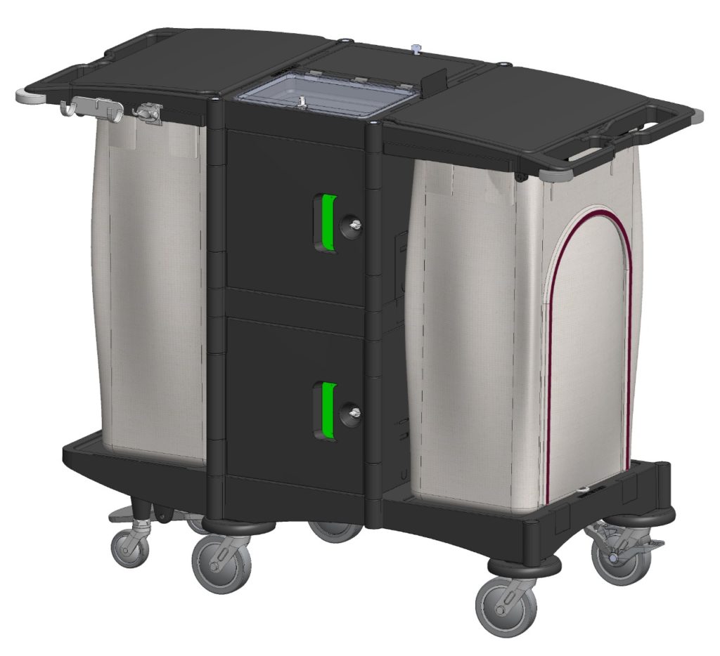 BRIX TROLLEY WITH DOUBLE GARBAGE BAGS – Fairlink Trading LLC